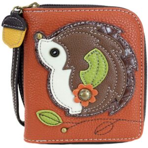 chala handbags hegehog zip-around wristlet wallet - hedgehog collector