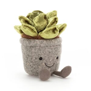 jellycat silly succulent jade plant plush, 7 inches