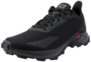 salomon alphacross blast trail running shoes for men sneaker, black/black/black, 8