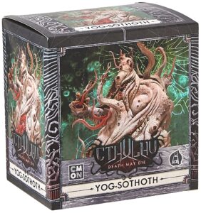 cmon cthulu: death may die yog-sothoth board game expansion | horror game | mystery game | cooperative game for adults and teens | ages 14+ | 1-5 players | average playtime 90-120 minutes | made