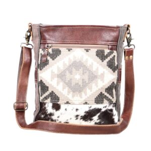 myra bags eazy breezy canvas, leather & rug shoulder bag s-1898