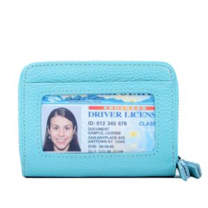 kalmore women's wallets, skyblue, 4.25 x 3 x 1.50 inches