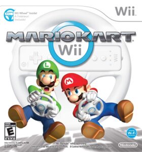 mario kart wii with wii wheel (renewed)