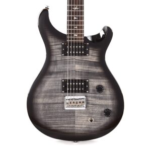 prs guitars 6 string se 277 baritone charcoal burst with gig bag, right (100466:ca)