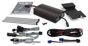 wild boar audio wba 300.2-300 watts rms 2 channel amplifier, fits 2014-2024 harley-davidson motorcycles