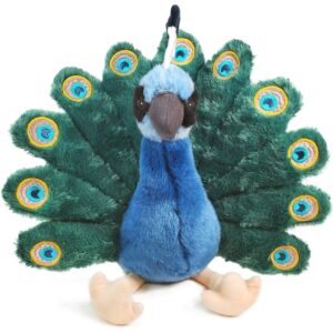 tigerhart pakhi the peacock - 10 inch stuffed animal plush bird