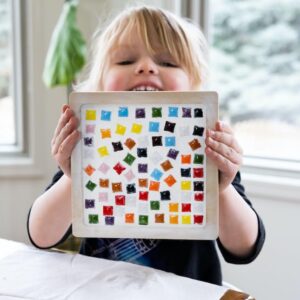 fat brain toys surprise ride - make a traditional mosaic trivet activity kit - ages 5+