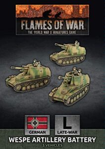 flames of war: late war: german: wespe 10.5cm sp artillery battery (gbx155)