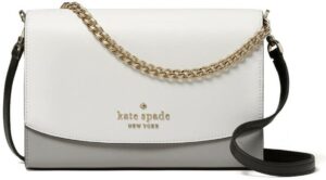 kate spade new york cameron street chain 3 in 1 clutch shoulder bag crossbody bag, nw gray multi