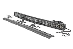 rough country 40" black series curved dual row drl cree led light bar - 72940bd