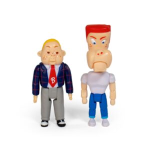 super7 pee wee's playhouse: randy & billy baloney reaction figure, multicolor