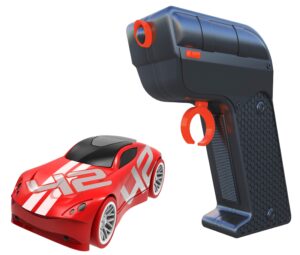 tracer racers second generation 2.4 ghz r/c high speed radio control 1:64 scale race add-on car - red