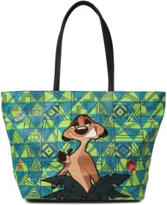 danielle nicole disney timon & pumbaa 2 in 1 tote bag, multi