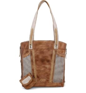 bedstu amelie tote bag light tanwhitedistressed