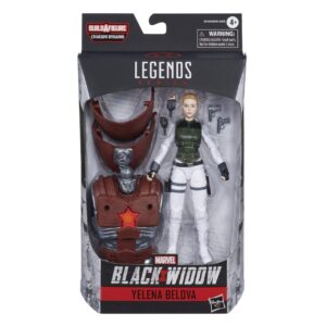 marvel hasbro black widow legends series 6-inch collectible yelena belova action figure toy, premium design, 2 accessories, ages 4 and up