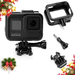 mojosketch plastic standard frame mount for gopro hero 8 black protector housing with quick release buckle for hero 8 action camera