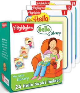 highlights for children hello library early learning books for babies and toddlers ages 0-3, 24-book box set