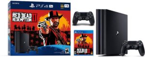 newest sony playstation 4 pro 1tb ssd console - red dead redemption 2 game bundle with dualshock-4 wireless controller, amd 8 cores processor, usb 3.1, hdmi (renewed)