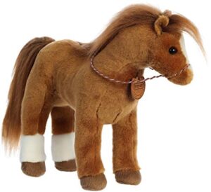 breyer aurora® exquisite quarter horse stuffed animal - realistic detailing - imaginative play - brown 13 inches