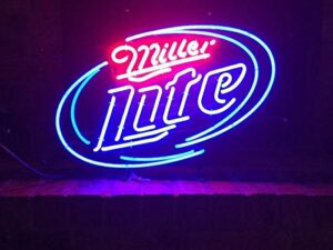 queen sense 32"x24" millers lite neon sign light man cave bar pub beer handcrafted home wall decor lamp ka34