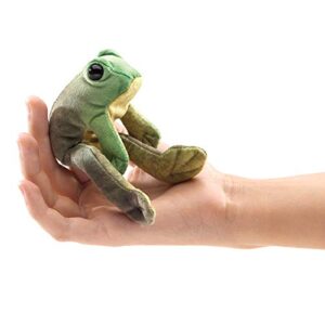 folkmanis mini sitting frog, green/a