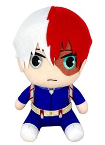 great eastern entertainment my hero academia - shoto todoroki hero costume sitting plush 7''