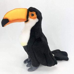 tammyflyfly realistic toucan bird stuffed animal plush toy 13.78" plush toy gifts for kids birthday christmas