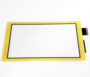 thecoolcube touch panel digitizer replacement screen glass compatible with nintendo switch lite console (not include lcd) (yellow)