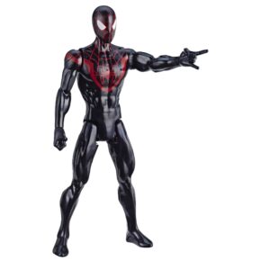 spider-man marvel titan hero series mile morales 12"-scale super hero action figure toy great kids for ages 4 & up