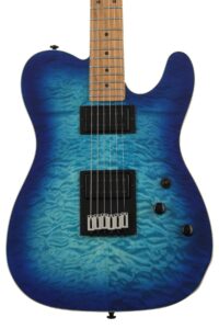 schecter pt pro - trans blue burst