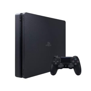 sony playstation 4 slim gaming console with dualshock 4 wireless controller, 2tb sshd hybrid drive, black (renewed) [video game]