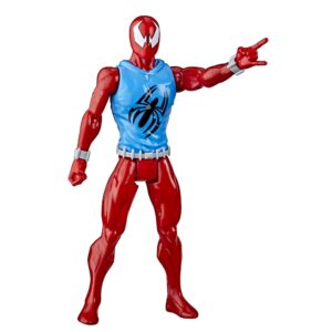 spider-man marvel titan hero series blast gear marvel’s scarlet spider 12-inch-scale super hero action figure toy great kids for ages 4 and up