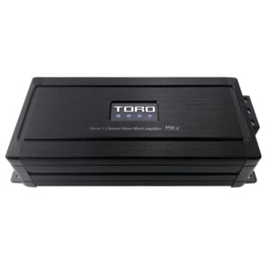 toro tech – r6, 8000 watts max – 3200 watts rms 0.5Ω stable monoblock car amplifier sound quality class d design, built-in auto sensing turn-on, subwoofer amplifier