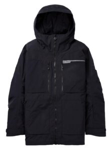 burton men's frostner 2l jacket, true black, s