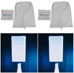 rockville (2) rsc158w white 15 inch pa dj speaker cover scrims 4 wedding church club