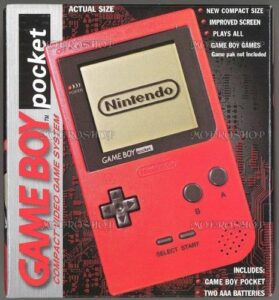 game boy pocket - red (renewed)