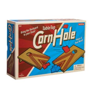 schylling table top corn hole game, brown, (model: tch)