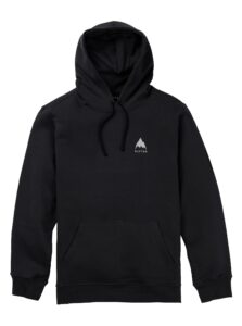 burton mountain pullover hoodie, true black, l