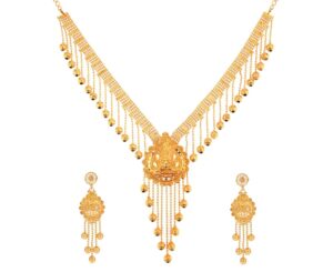 efulgenz indian style bollywood fashion gold tone wedding bridal pendant locket tassel choker collar necklace earrings jewelry set gold