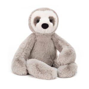 jellycat bailey sloth stuffed animal, medium 16 inches | sloth plush toy | classic children's gift