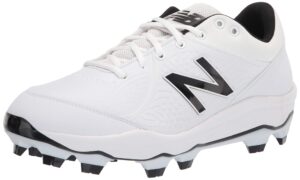 new balance men's fresh foam 3000 v5 metal baseball shoe, synthetic white, 11.5