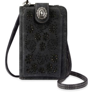 montana west crossbody cell phone purse for women western style cellphone wallet bag travel size with strap phd-120bk