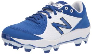 new balance mens fresh foam 3000 v5 molded baseball shoe, royal/white, 8.5 us