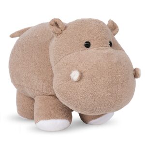 b-creator hippo stuffed animals zoo - (small, gray) soft hippopotamus plush toys gifts for baby boys and girls