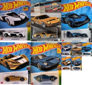 hot wheels matchbox lamborghini and mclaren 5 car bundle set