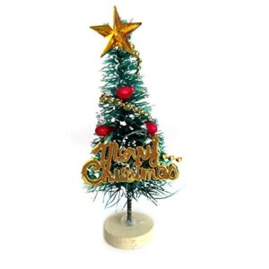 sxfse dollhouse decoration accessories, 1:12/1:6 toy house miniature scene model mini christmas tree for diy fairy garden dollhouse decoration pretend toys (green)