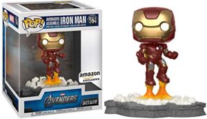 funko pop! deluxe, marvel: avengers assemble series - iron man, amazon exclusive, figure 1 of 6