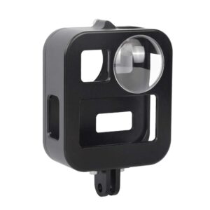 puluz housing shell cnc aluminum alloy protective cage for gopro max