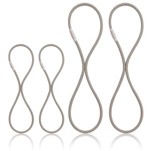 boseen universal elastic bands replacement, anti-aging rubber ring for microphone shock mount holder clamp clip, set of 4 (gray)