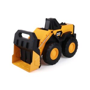 cat construction toys, 16" steel front loader toy, built to last, ideal for boys, ages 3+, educational toy for kids.